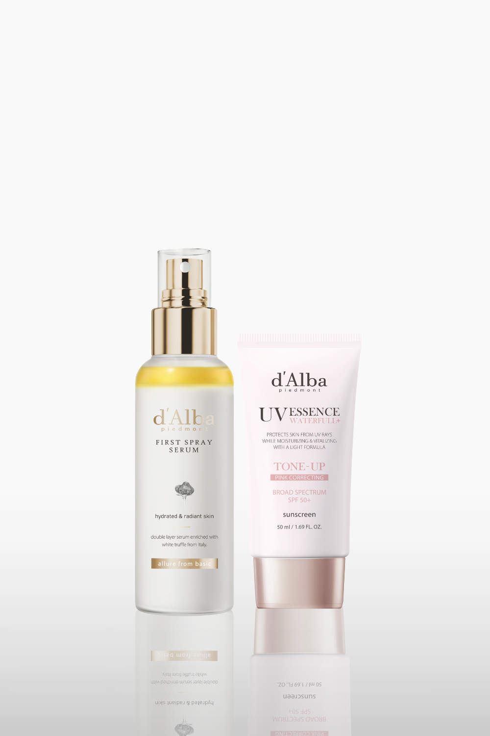 d'Alba White Truffle First Spray Serum & Waterfull Tone-Up Sunscreen